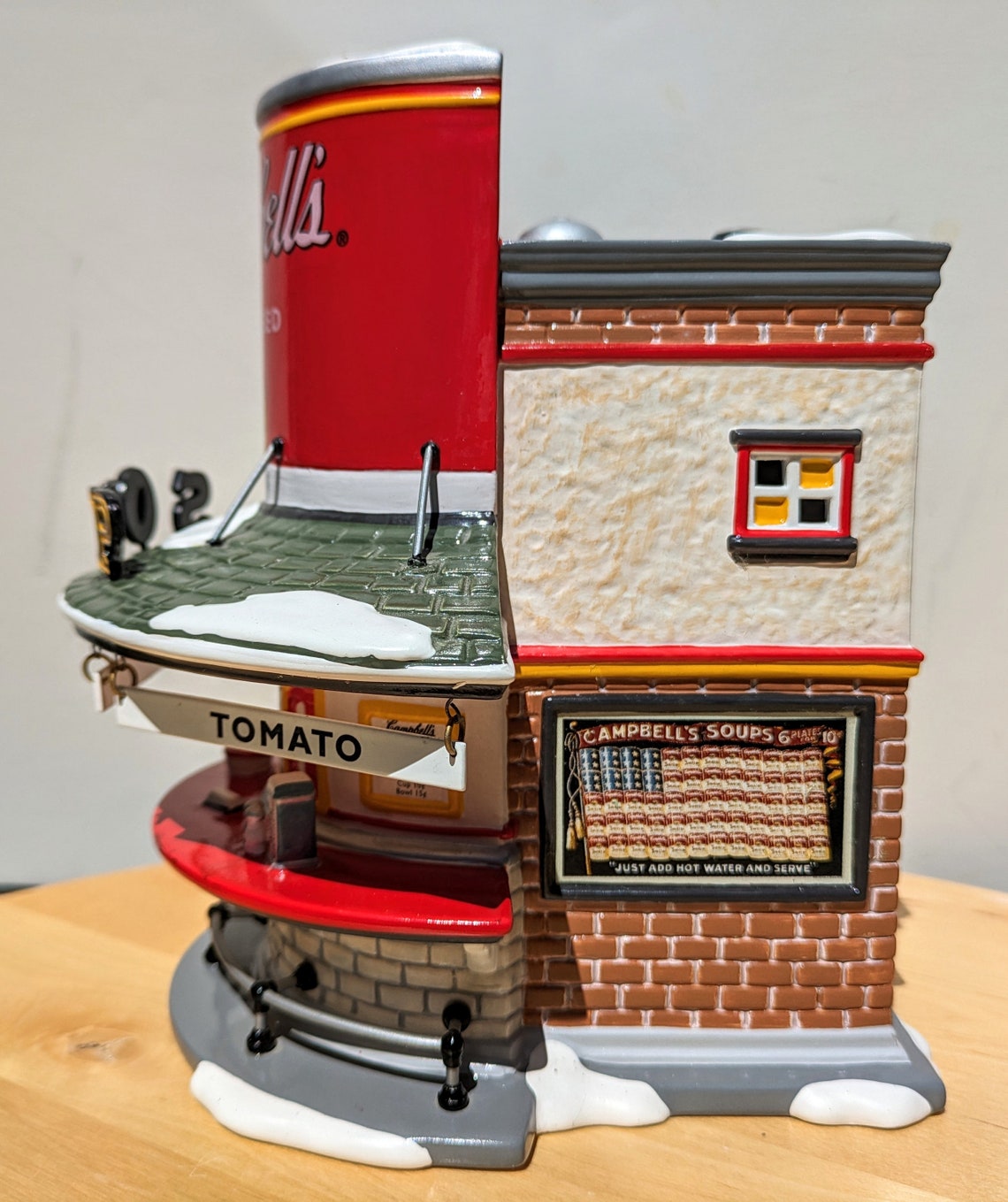 Dept 56 Campbell's Soup Counter Centerpiece Snow Village-christmas ...