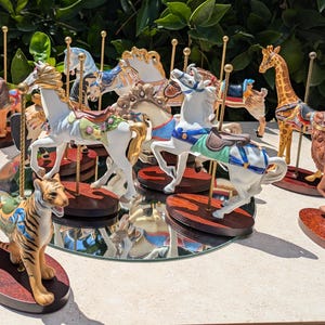 Vintage Carousel Animals-franklin Mint-the Treasury of Carousel Art-1st ...