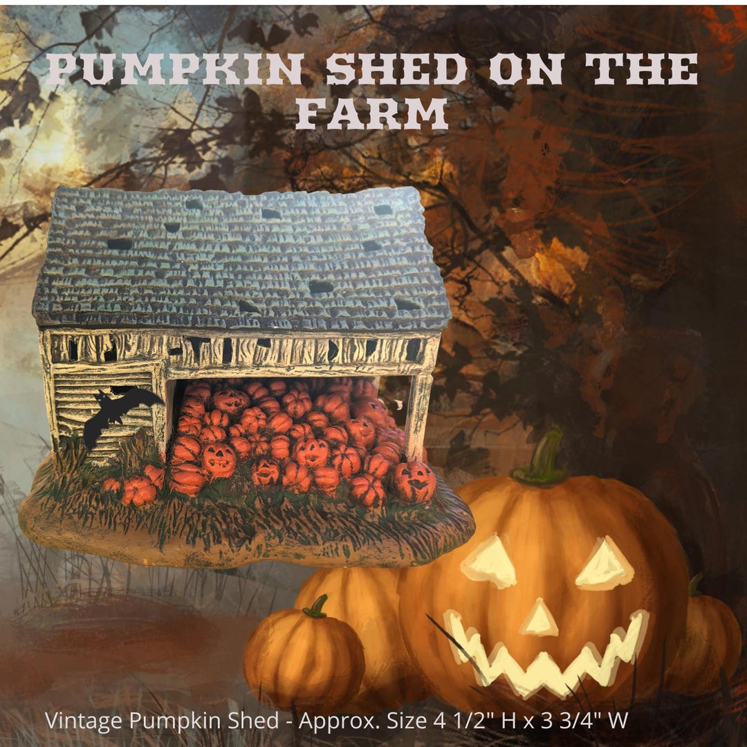 Lang & Wise Pumpkin Shed-village-my First Halloween-train Accessory ...