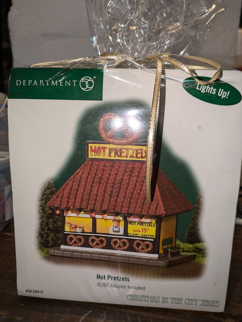 Dept 56 Hot Pretzels Stand-christmas in the City-59415-baker Gift ...