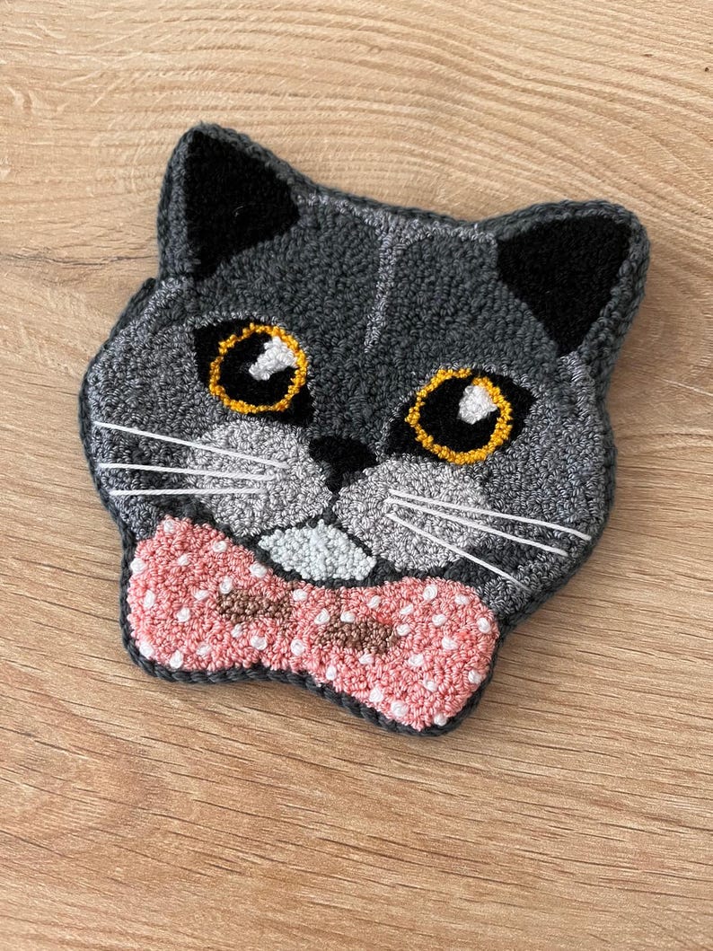 Punch Embroidery, Punch Yarn, Punch Needle Kit, Punch Needle Coaster ...