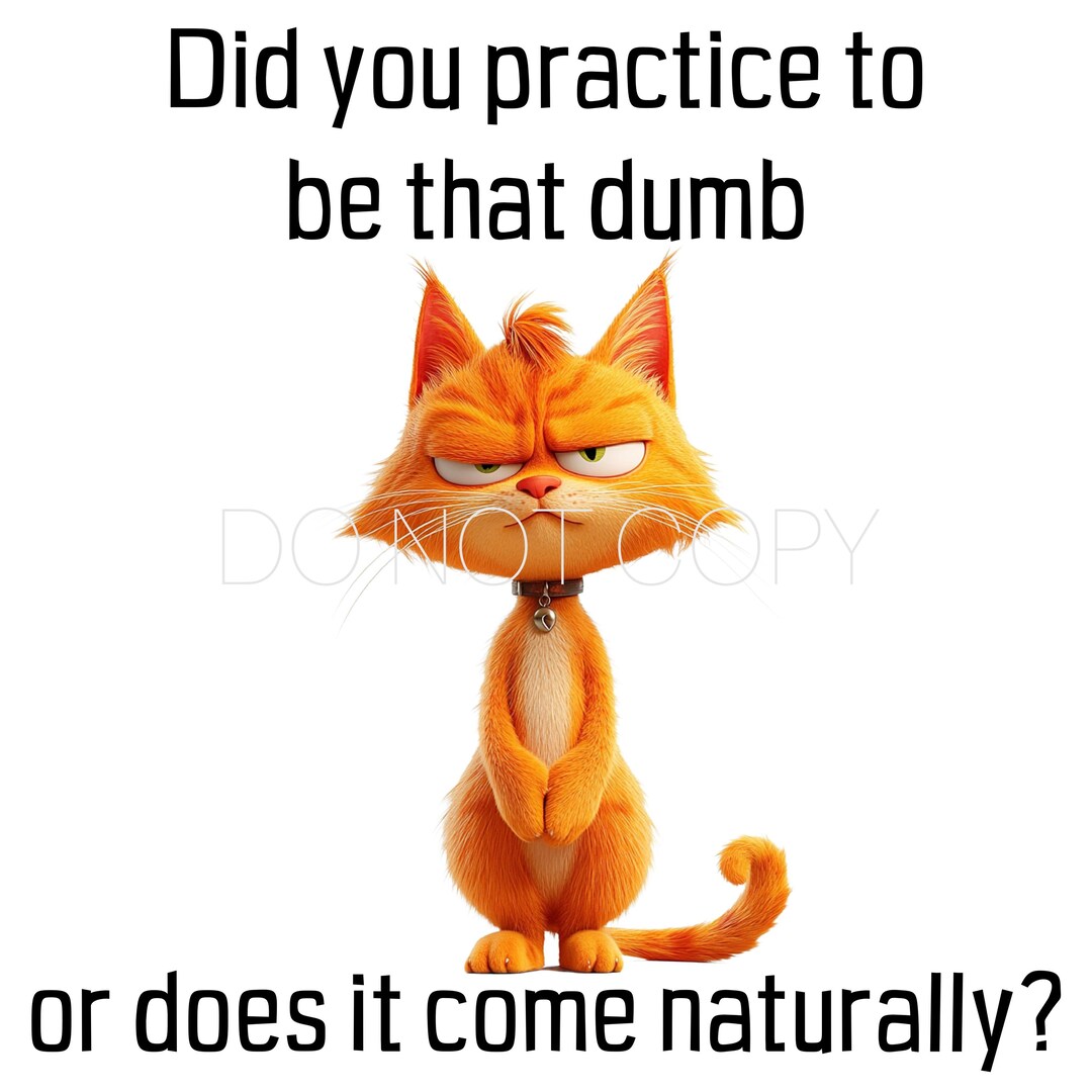 Did You Practice to Be That Dumb PNG Digital Download File - Etsy