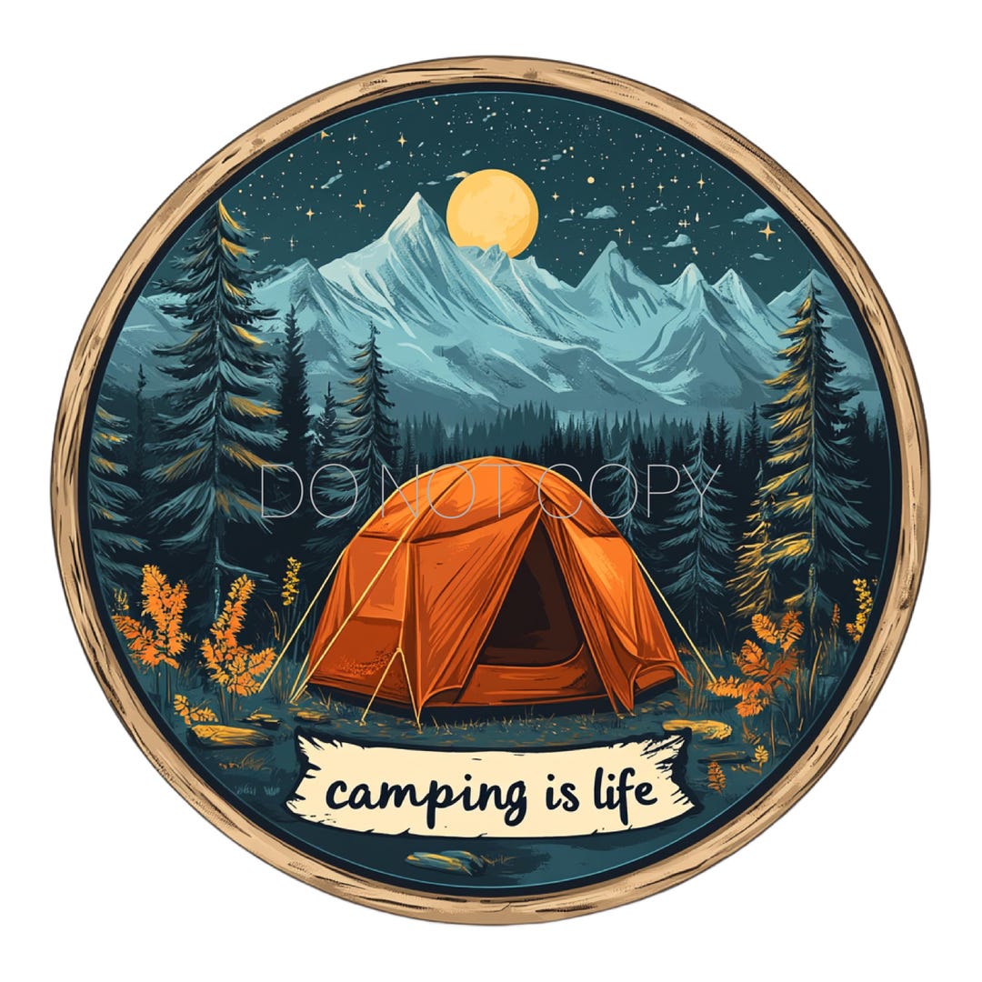 Camping is Life PNG Digital Download File - Etsy
