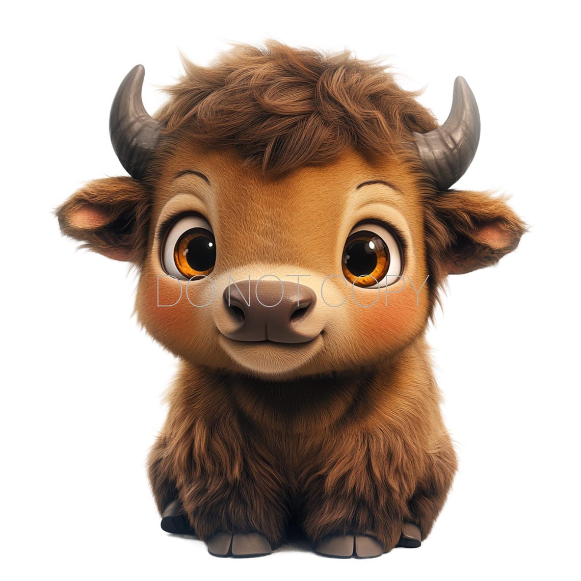 Baby Buffalo Clipart PNG Digital Download File - Etsy
