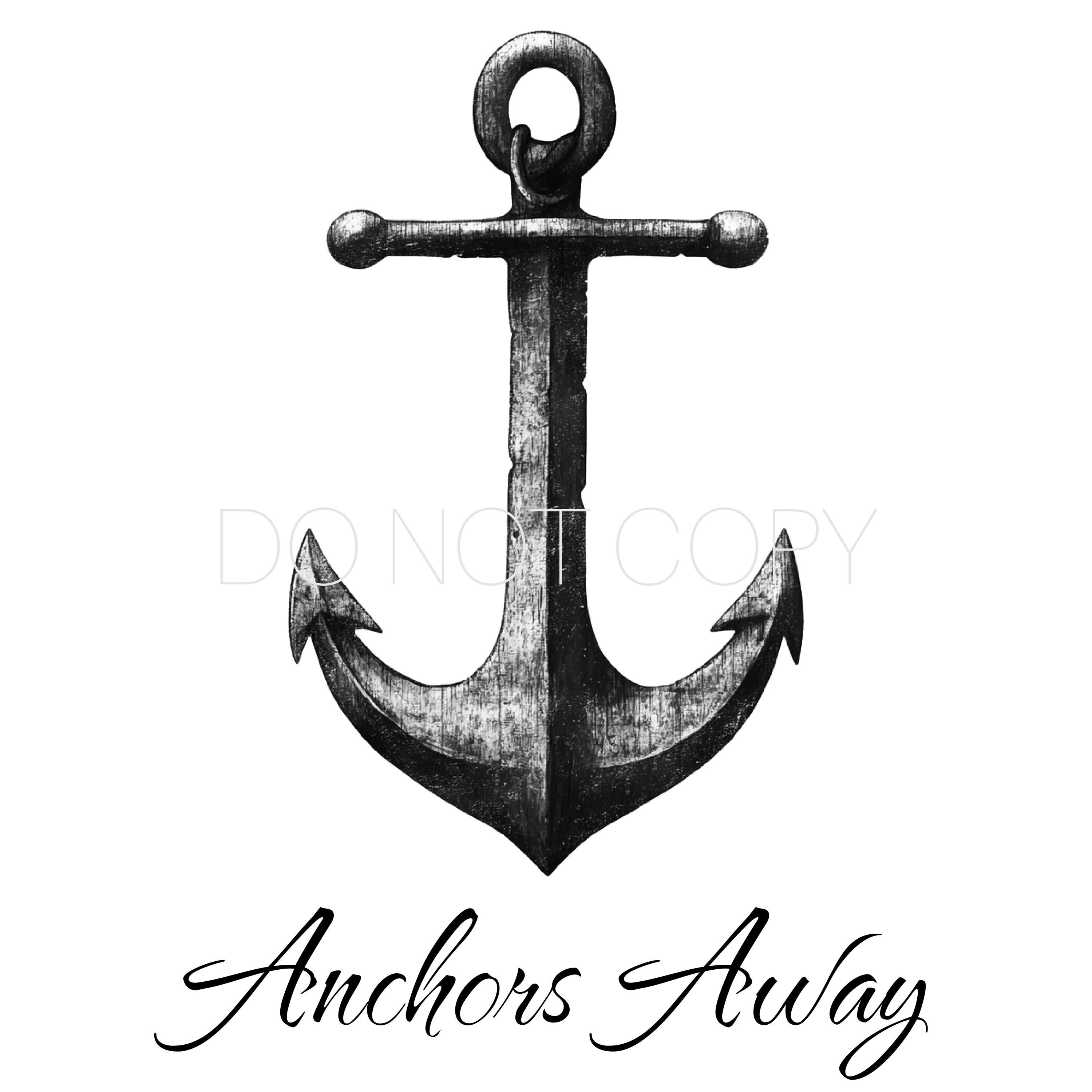 Anchors Away PNG Digital Download File - Etsy