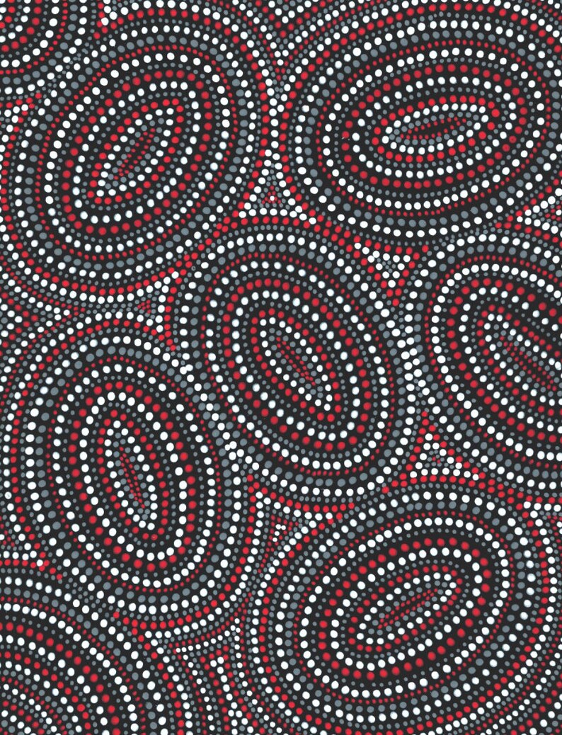 Hand-dotted Backgrounds Inspired by Aboriginal Art-digital Downloads-5 ...