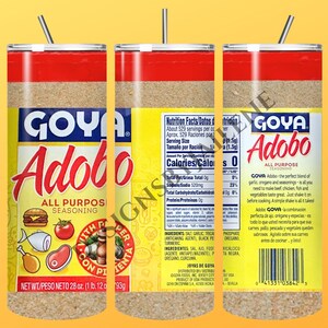 Adobo | Goya ~ 20oz Straight Tumbler Wrap | Digital Download ...