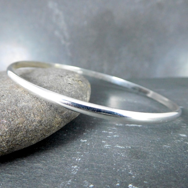 Sterling Silver Bangle - Etsy