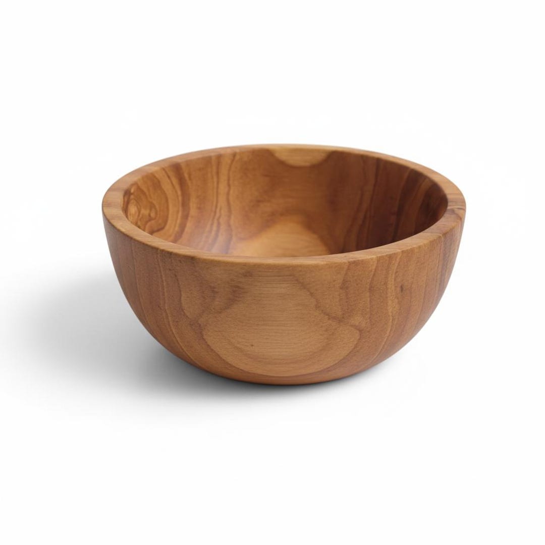 Handcrafted Teak Bowl, 9 Cm X 5 Cm, New - Etsy