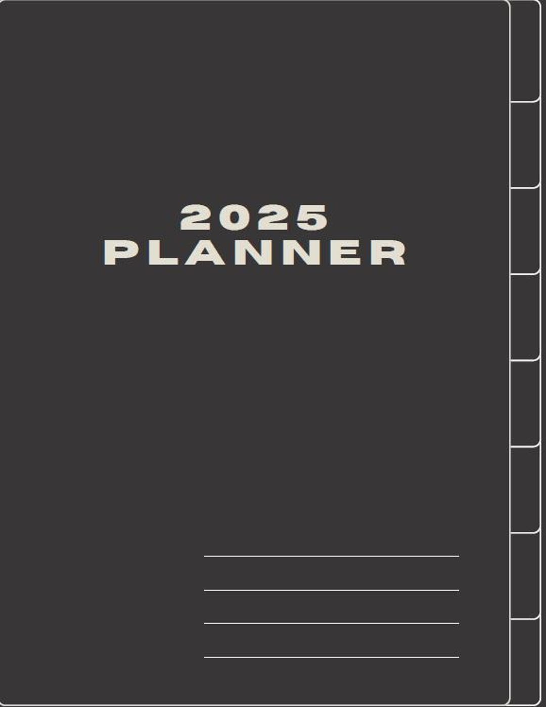 2025 Pink and Blue Watercolor Daily Planner Digital Notebook Cover ...