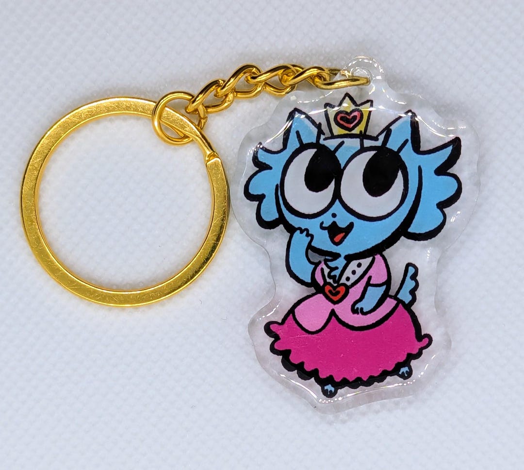 Princess Marlin Kitty Keychain and Purse Charm - Etsy
