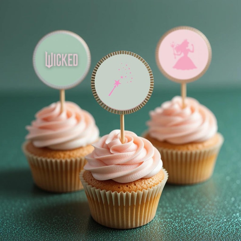 Printable Wicked Musical Cake Toppers for Birthday Celebration | Wicked ...
