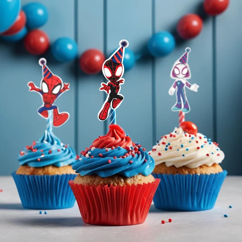 Spidey and His Amazing Friends Birthday Supplies Printable | Spidey ...
