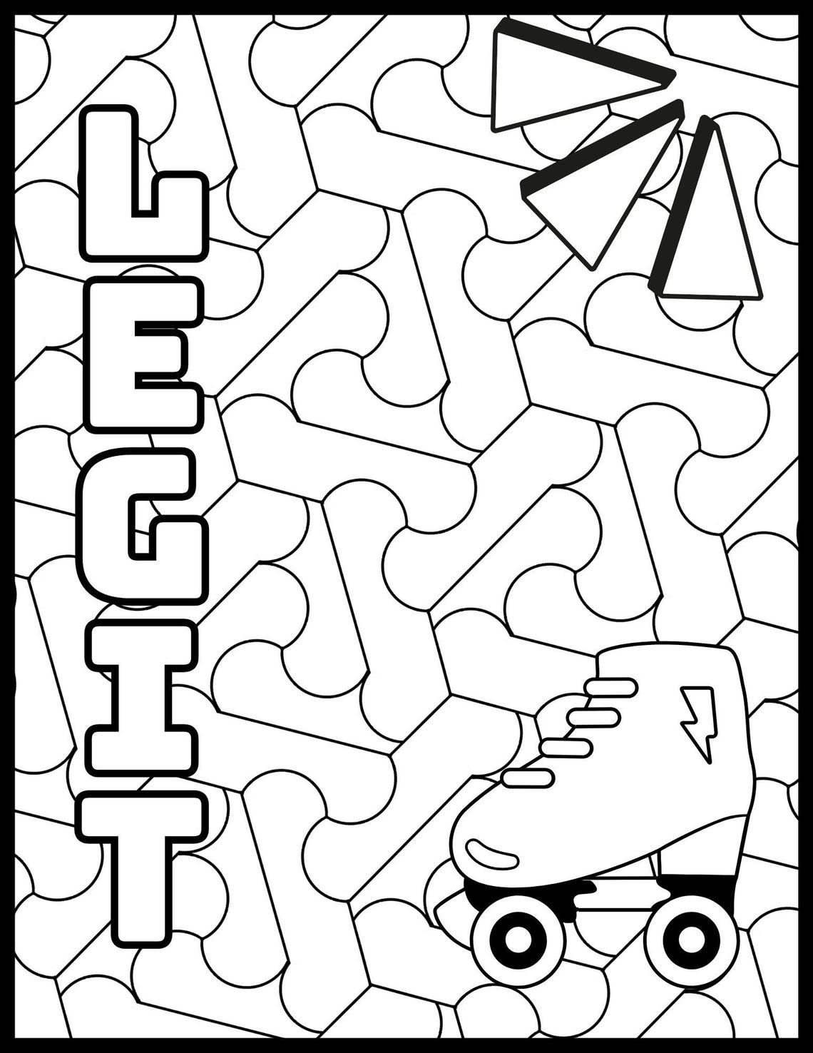 90s Coloring Pages | 25 Pages of 90s Slang Words | Downloadable ...