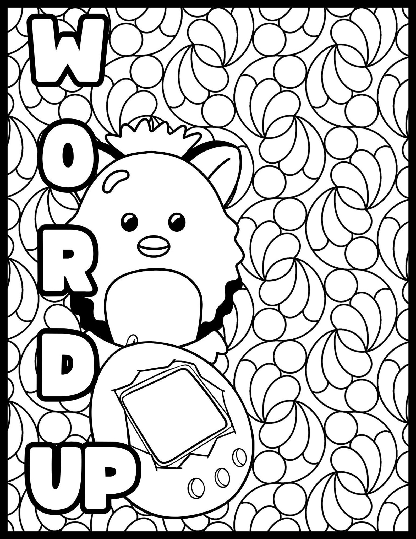 90s Coloring Pages | 25 Pages of 90s Slang Words | Downloadable ...