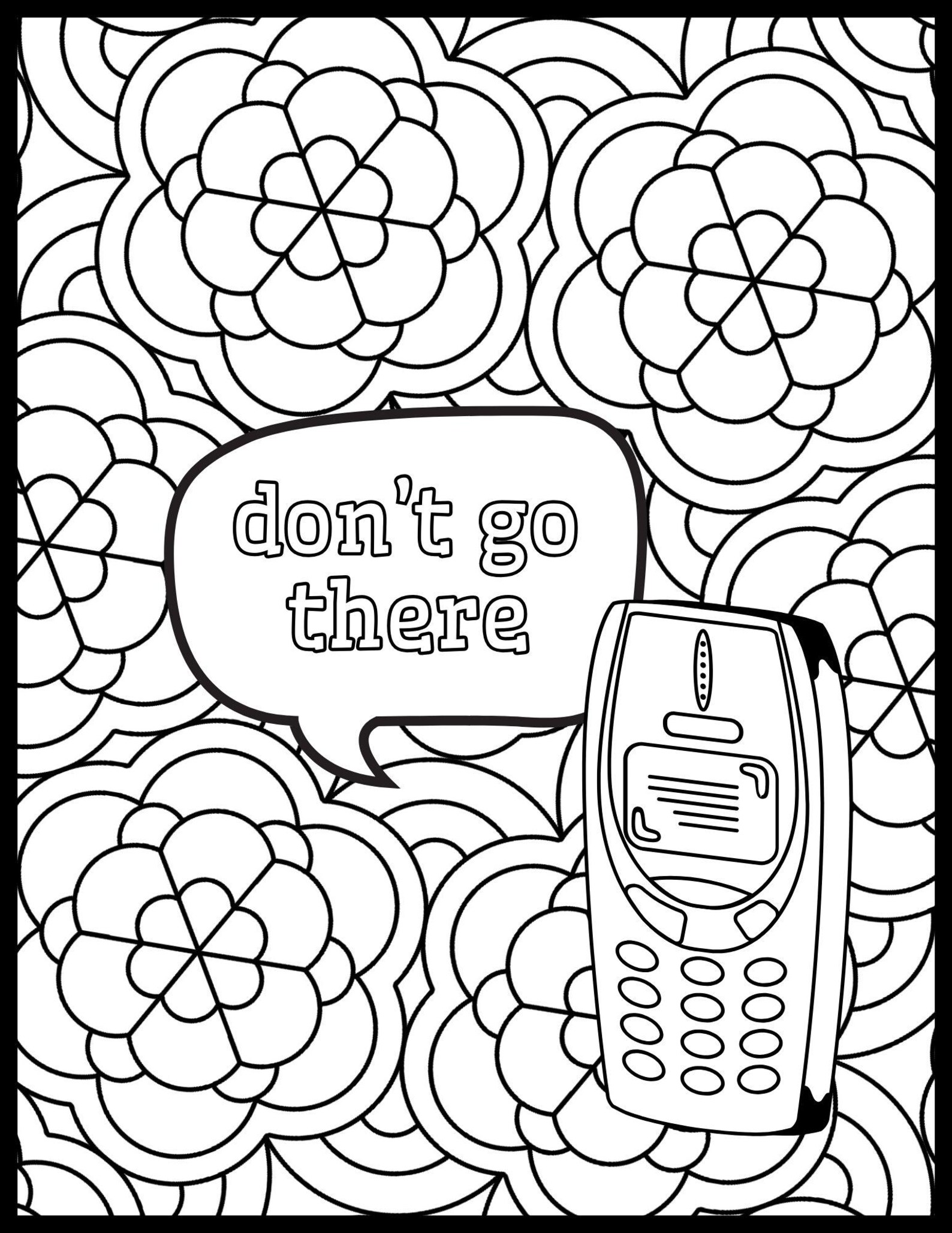 90s Coloring Pages | 25 Pages of 90s Slang Words | Downloadable ...