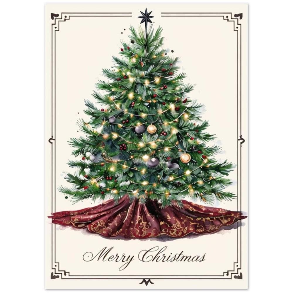 Set of 10 Christmas Cards A6 Cards Holiday Cards Handmade Christmas ...