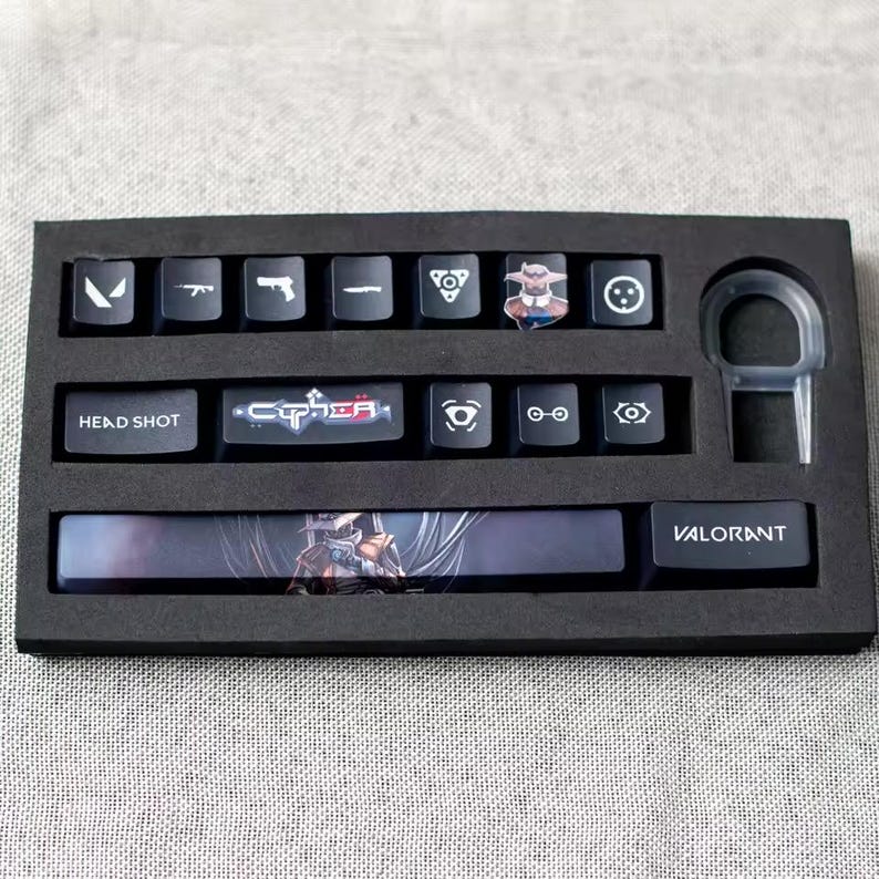 Valorant FADE Keycaps / 14 Keys / Keycaps for Mechanical Keyboards ...