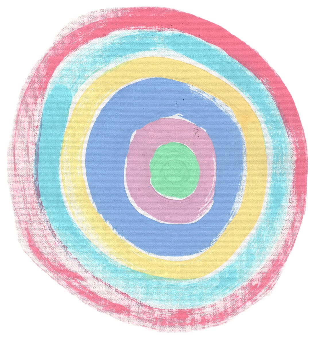 Unique Acrylic Circle Art, Digital Download, Wall Art, Free Form ...