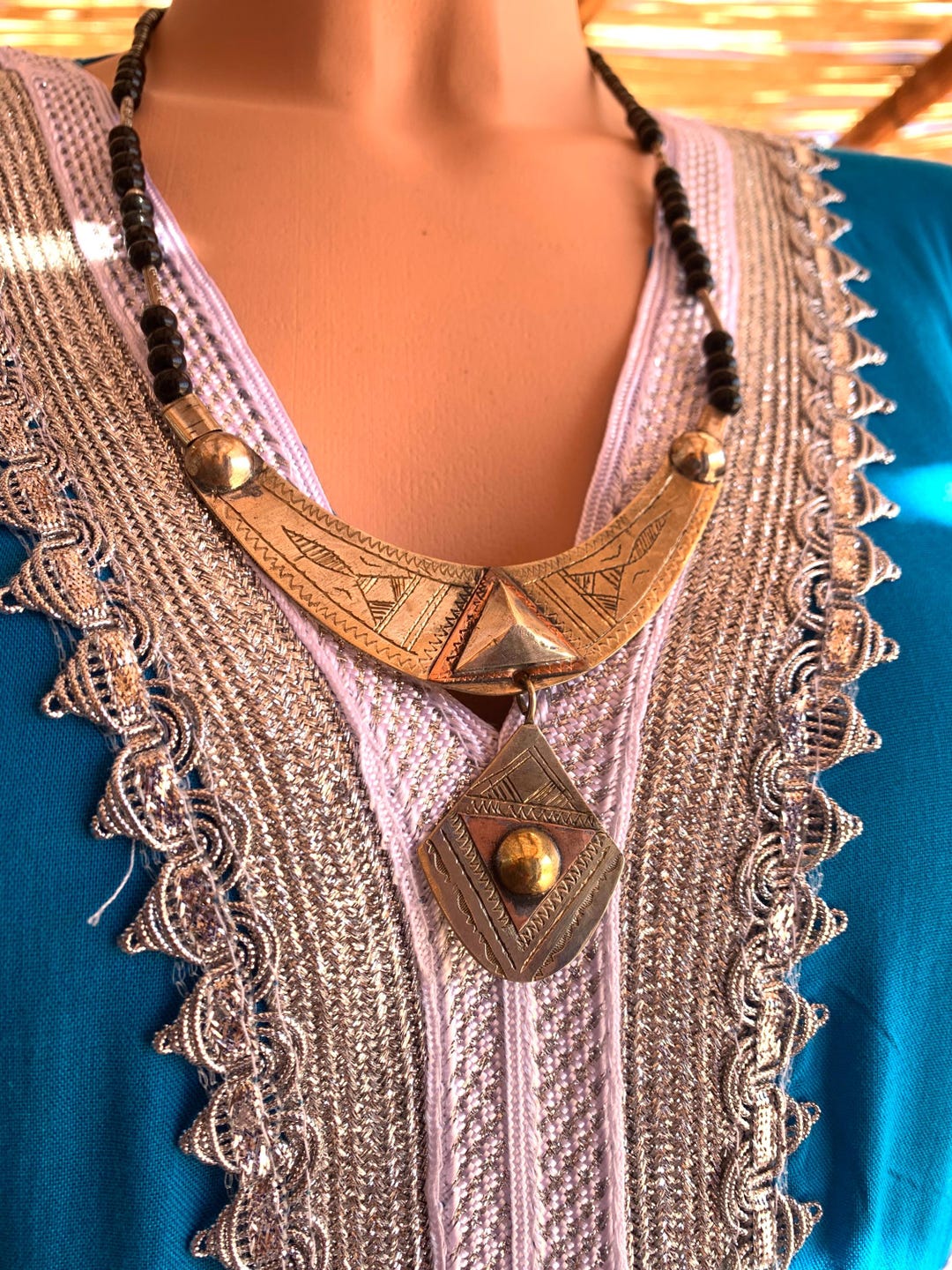 Moroccan Necklace Berber Jewelrys Tuareg Jewelry Touareg Bead Necklace ...
