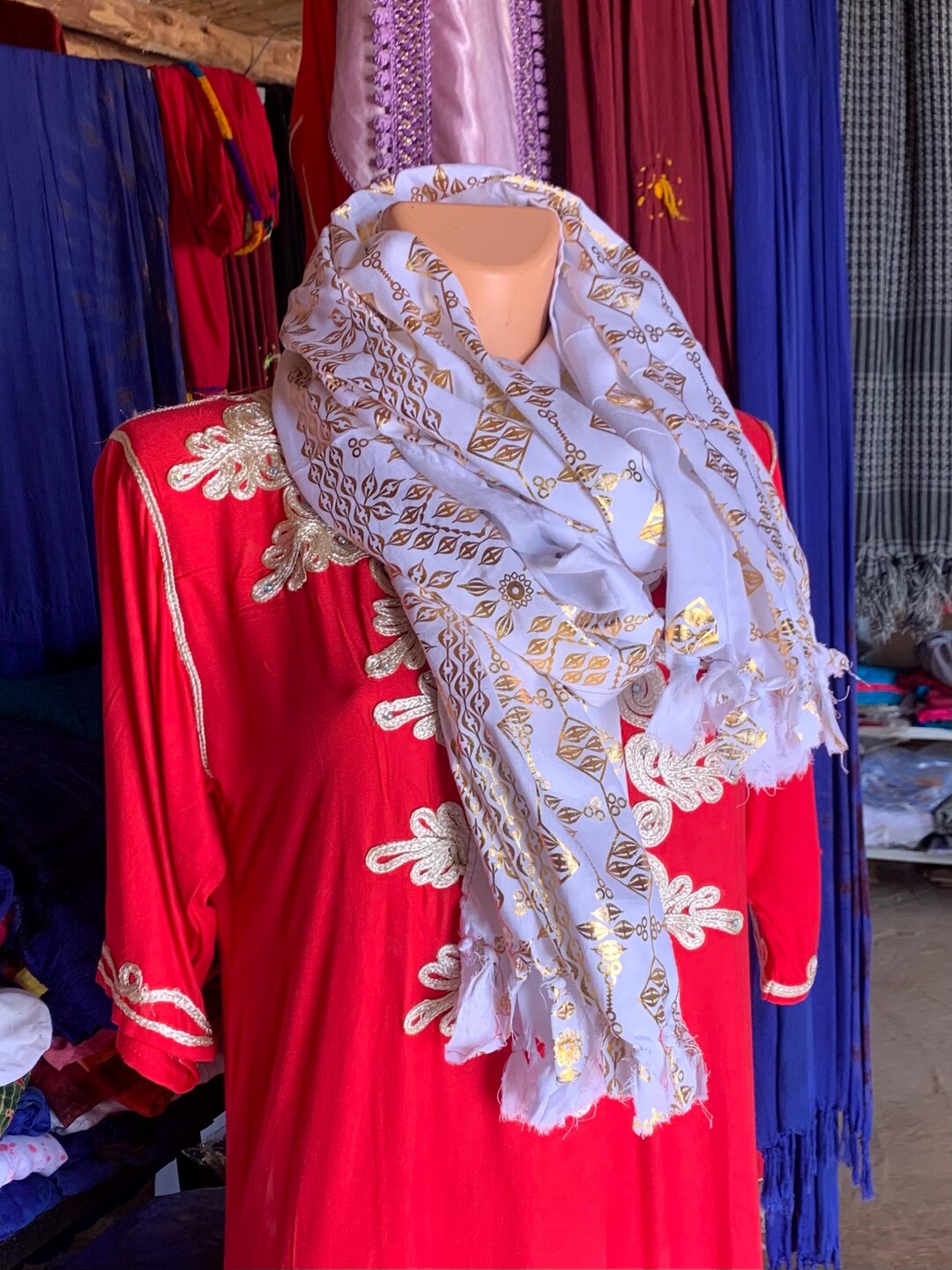 Moroccan Scarfs Berber Tuareg Scarf Original Moroccan Tuareg Turban ...