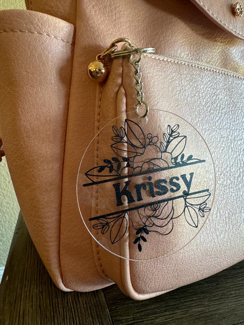 Customizable Acrylic Keychain, Personalized Name Gift - Etsy