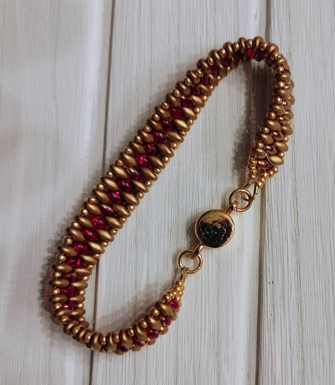 Team Colors-snake Scale Bracelet - Superduo Bracelet - College Colors ...