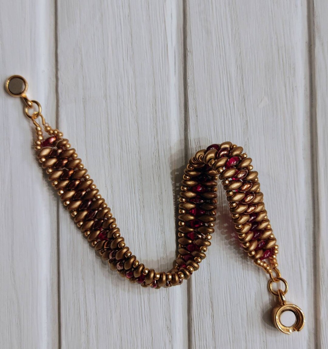 Team Colors-snake Scale Bracelet - Superduo Bracelet - College Colors ...