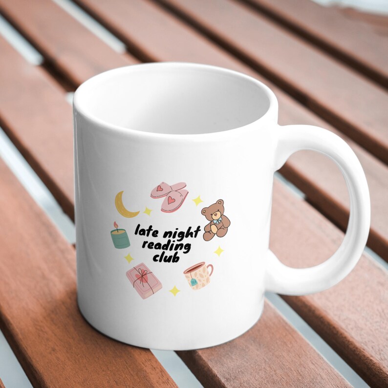 Late Night Reading Club PNG SVG, Book Lover Png,cute Trendy Aesthetic ...