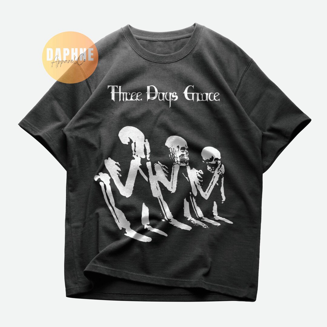 Three Days Grace T-shirt: 90s Rock Band Tee - Etsy