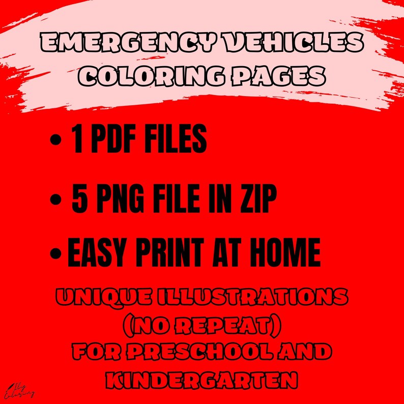 Emergency Vehicle Coloring Page, Emergency Vehicles Activity Page ...