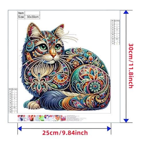 Cat Crystal Diamond Painting Kit – Rhinestone Diamond Art Kits for ...