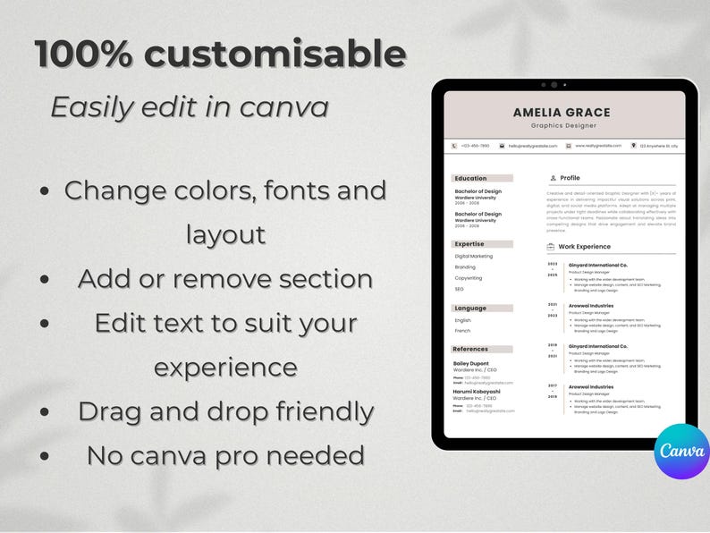 Ats-friendly Resume for Creative Field Professional Cv Designer ...