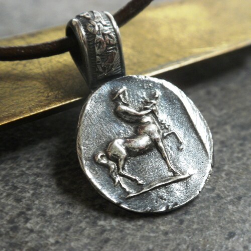 Centaur Chiron Mythology Jewelry Silver Signet Ring - Etsy