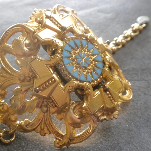 Gold Filigree Bracelets - Etsy