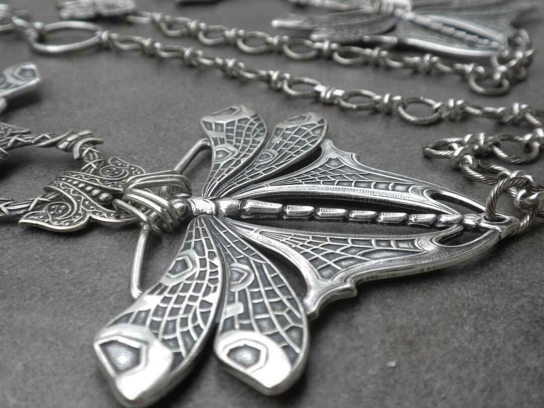 Nature Inspired Art Nouveau Dragonfly Chain Belt - Etsy