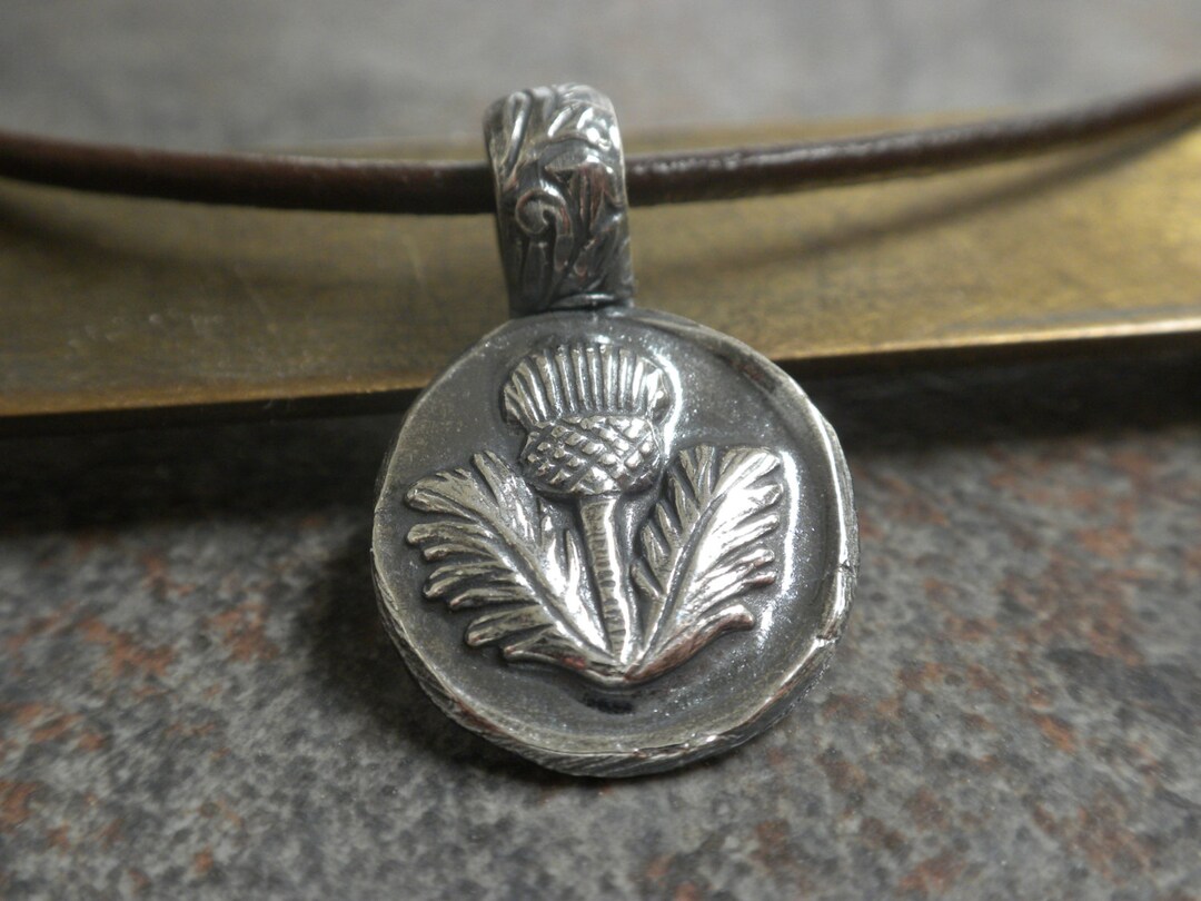 Outlander Jewelry Scottish Thistle Pendant Necklace - Etsy