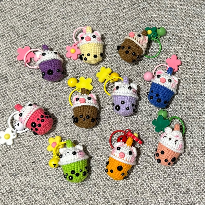 Bubble Tea Keychain - Etsy UK