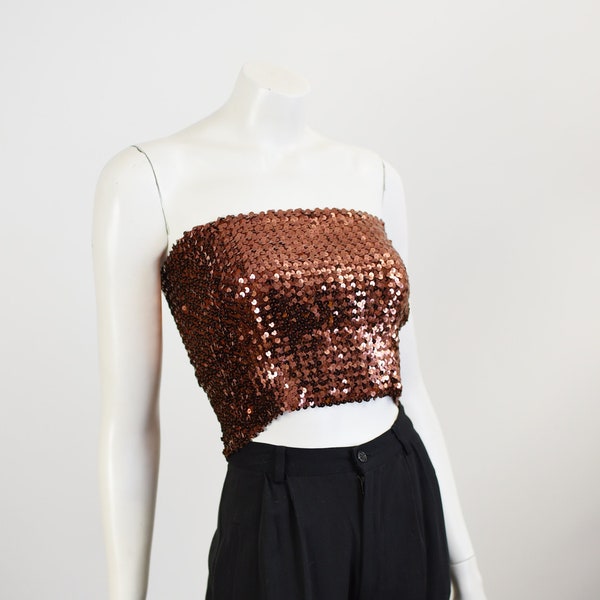 Sequin Tube Top - Etsy