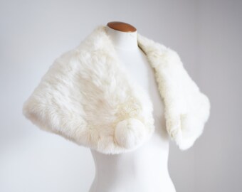 Rabbit Fur Stole | Etsy