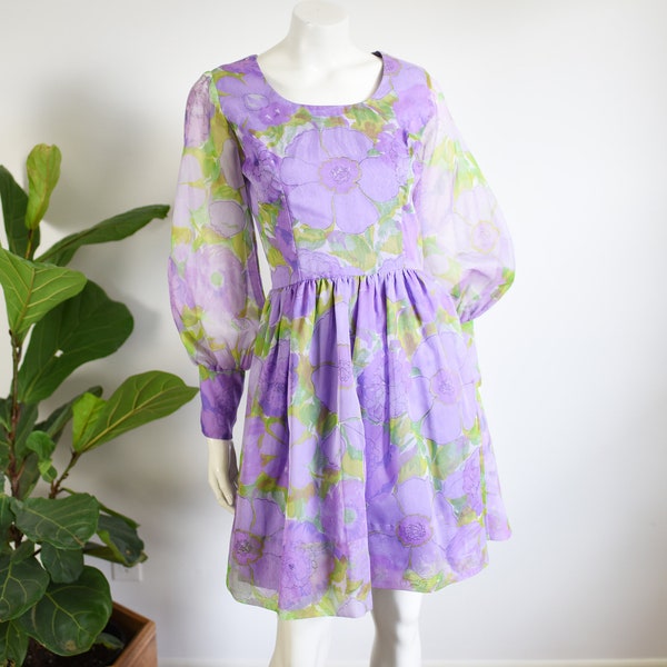 1960s Purple Dress - Etsy