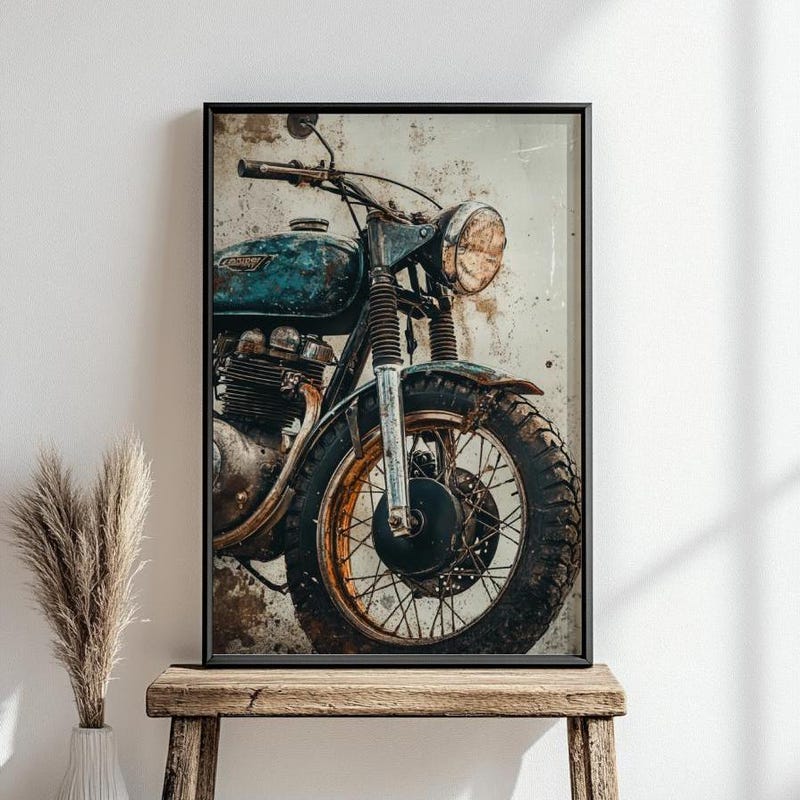 Motorcycle Art - Etsy
