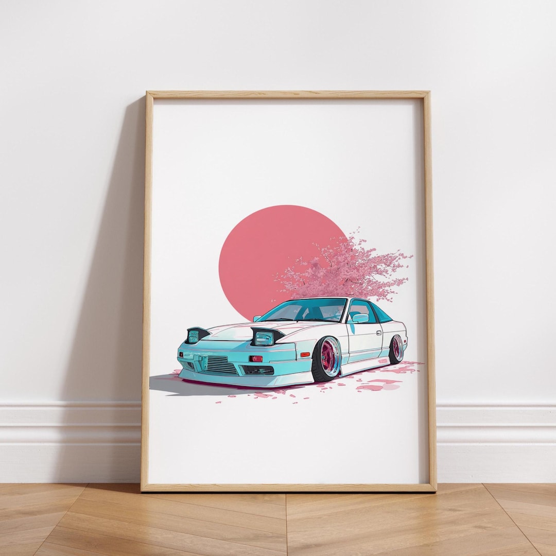 JDM Sports Car Poster | Automotive Wall Art | Garage & Man Cave Decor ...