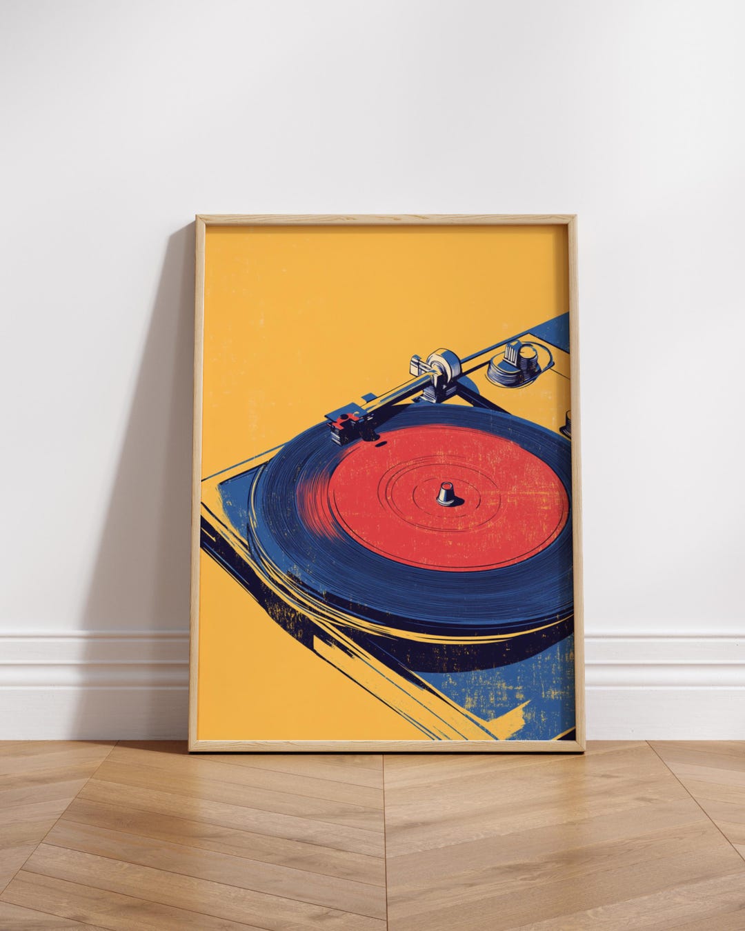 Music Lover Wall Art: Retro Record Player Design - Digital Download - Etsy