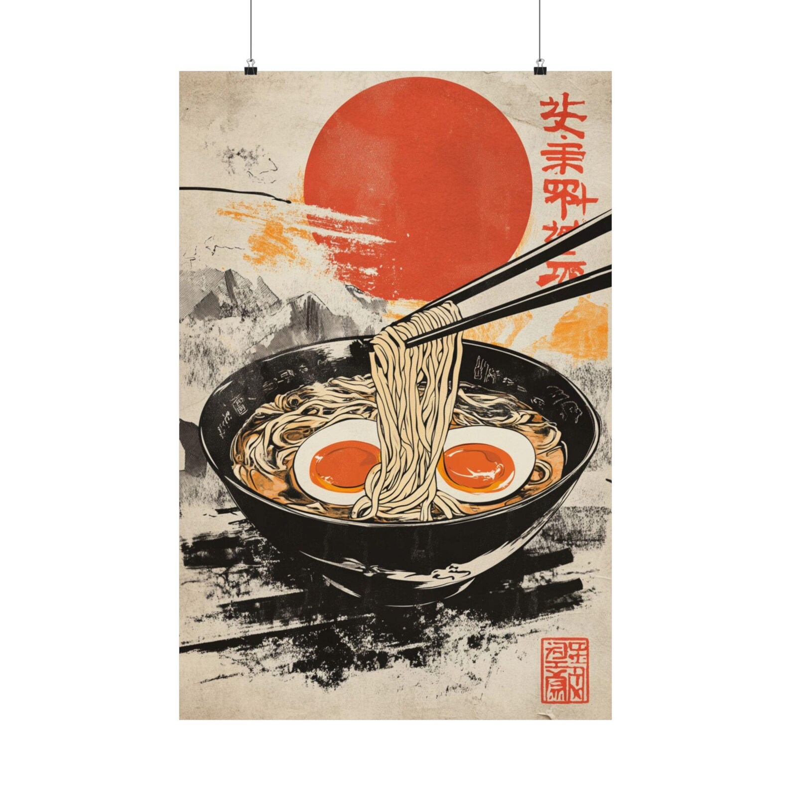 Japanese Ramen Matte Vertical Posters, Wall Art, Home Decor, Foodie ...
