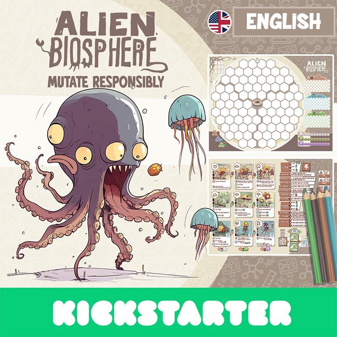 Board Game: Alien Biosphere [ULTIMATE ENGLISH Version][print and Play ...