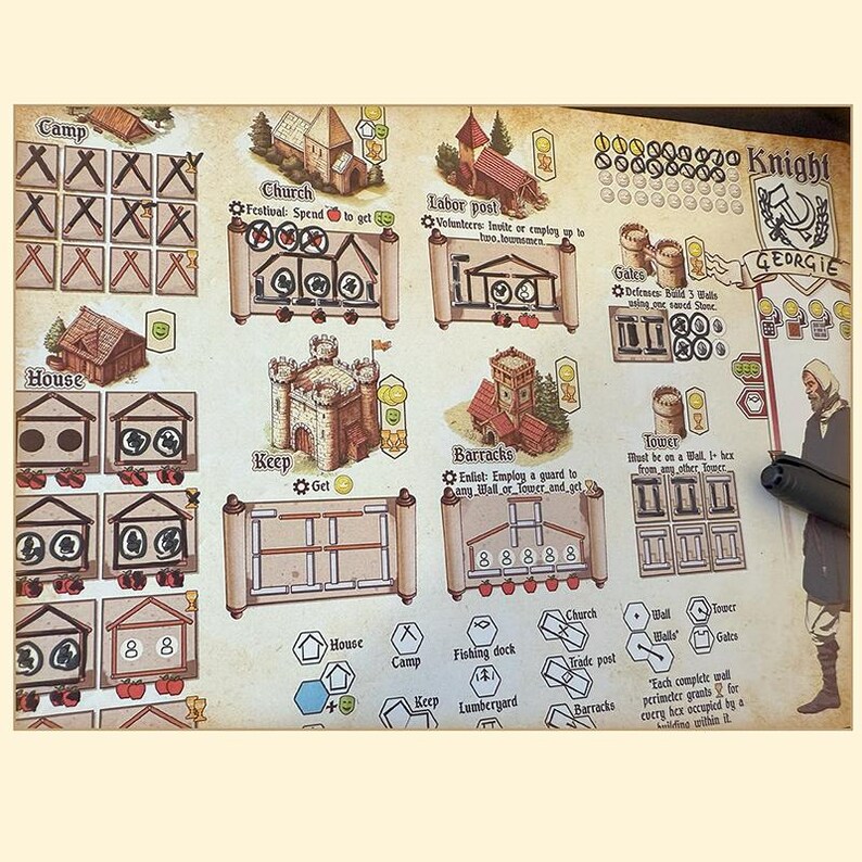 Board Game: Feudal Rise - Four Noble Heroes Addon [print and Play/pnp ...