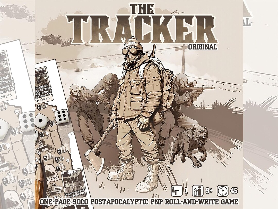 Board Game: the Tracker. Postapocalyptic Ranger - Print and Play/pnp ...