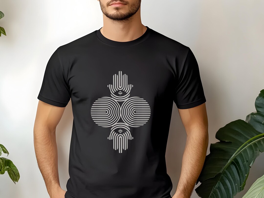 Hasma Evil Eye Shirt, Buddhism, Yoga, Mantra, Lotus, Sacred Geometry ...