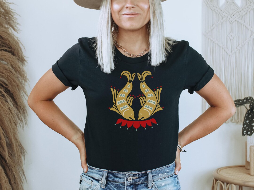 Golden Fish Shirt, Buddhist, Matsyayugma, Mantra, Yoga, Lotus, Sacred ...